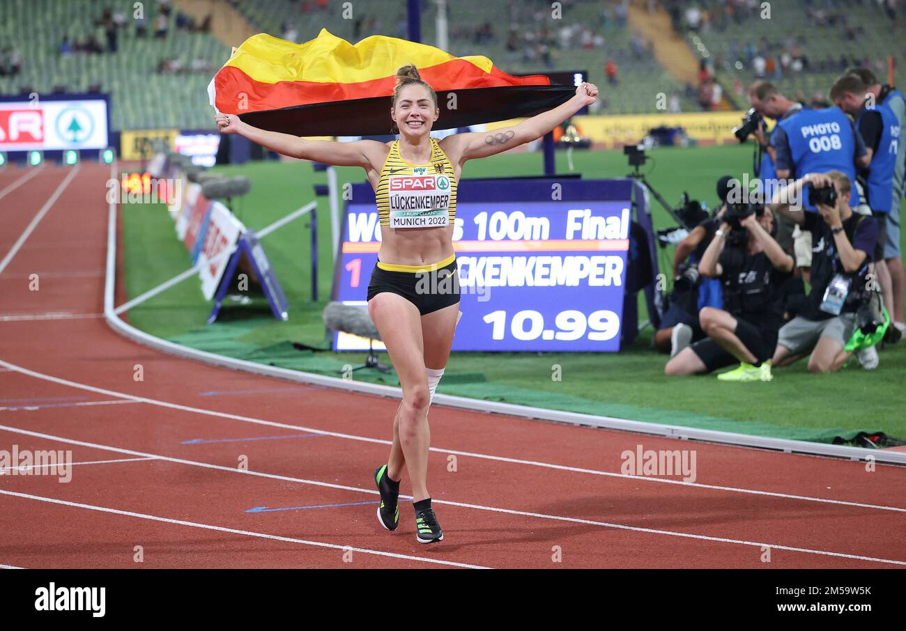 100 meter final women hi-res stock photography and images - Alamy