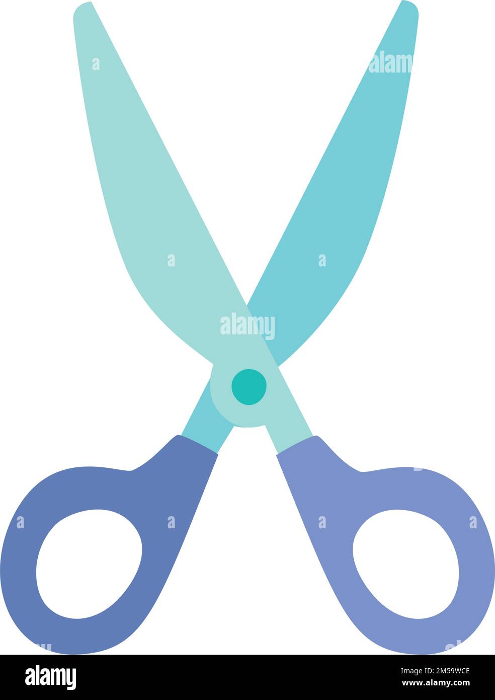 blue scissor design Stock Vector Image & Art - Alamy