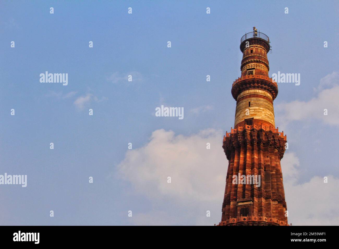 DELHI, INDIA - Qutub Minar, a minaret that forms part of the Qutab ...