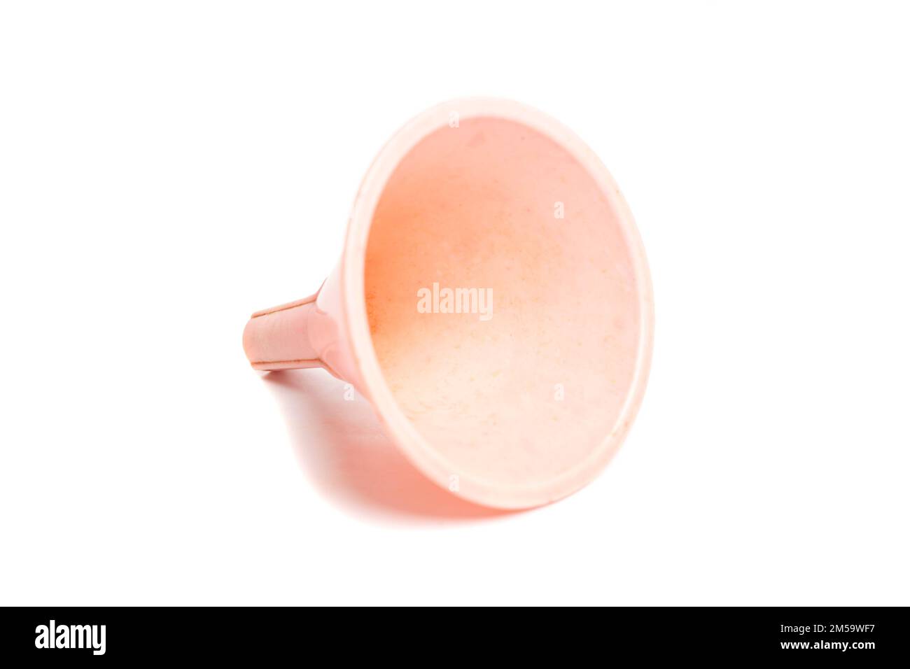 plastic funnel isolated on white Stock Photo - Alamy