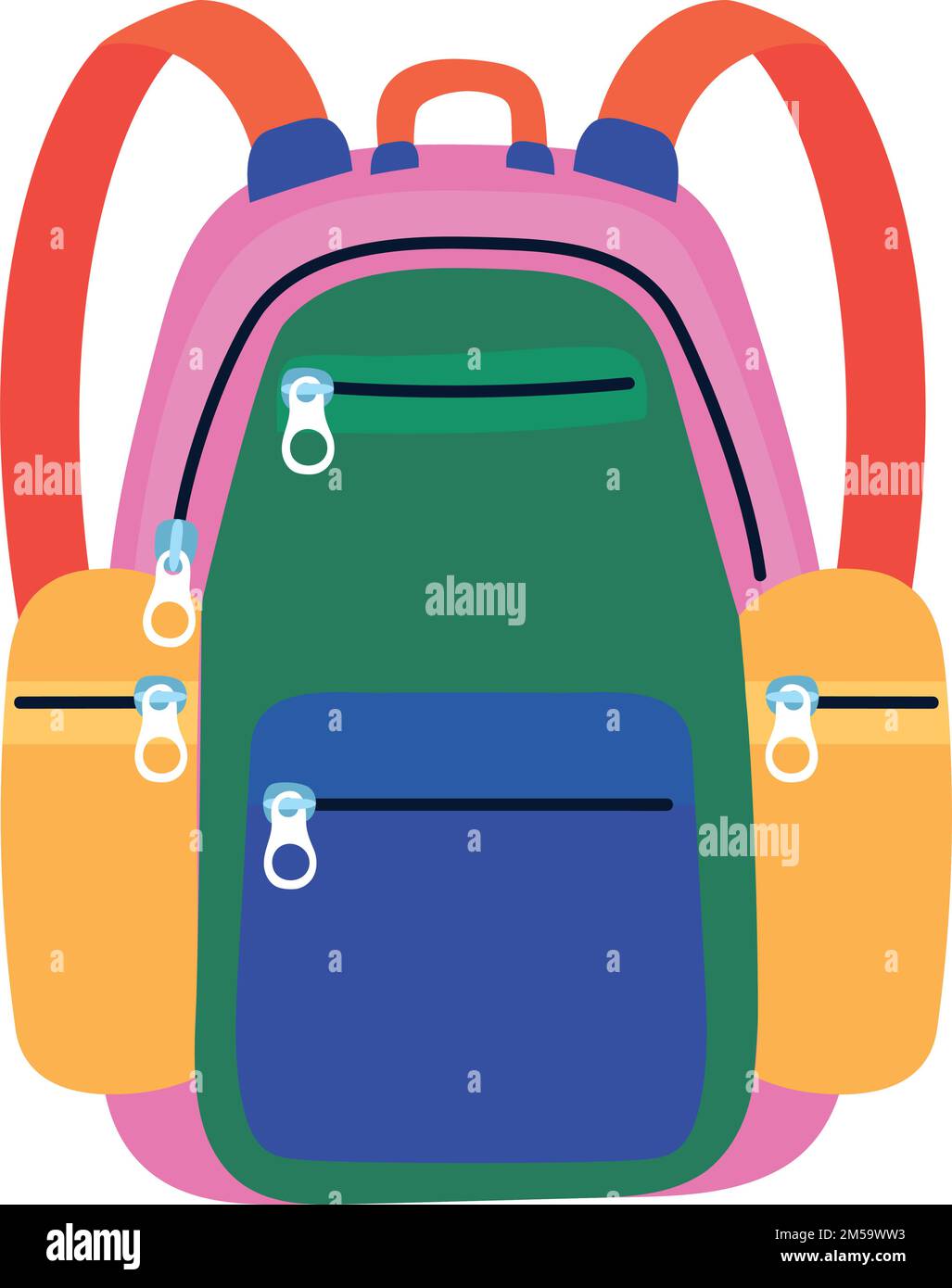 colored backpack design Stock Vector Image & Art - Alamy