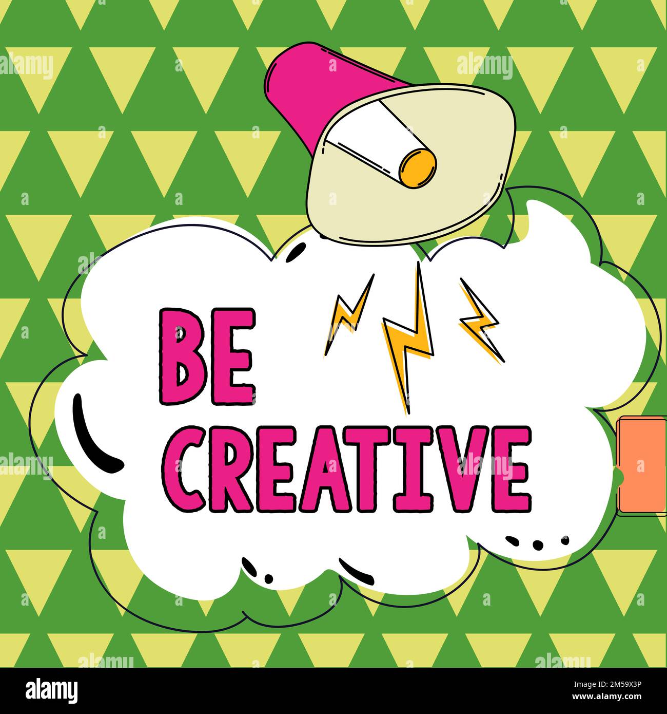 Writing displaying text Be Creative. Business idea involving the use of ...