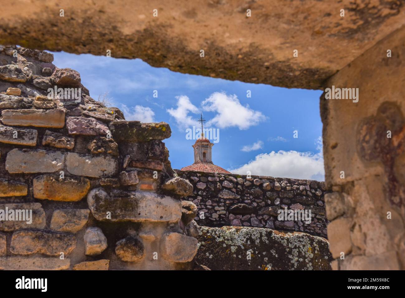 The archaeological zone of Mitla (Zapotec civilization), Oaxaca state ...
