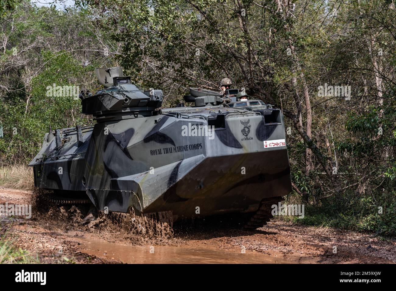 U-Tapao, Kingdom of Thailand – Royal Thai and U.S. Marines operate a Royal Thai Marine Corps ...