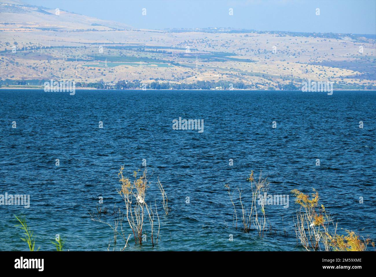 A landscape in the Kineret lake (Sea of Galilea), Tiberias, Northern ...