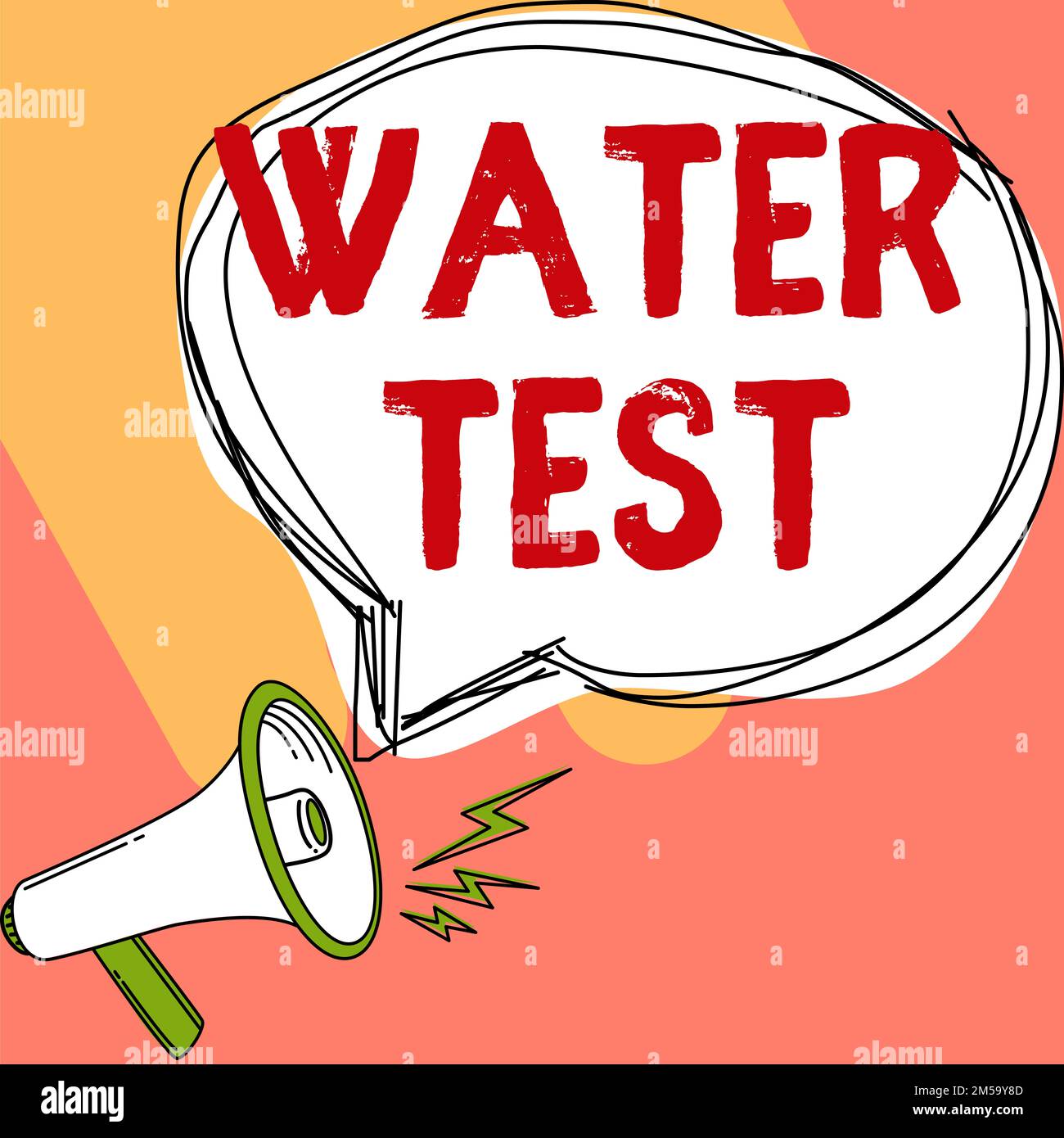 Text sign showing Water Test. Concept meaning Sampling of various ...