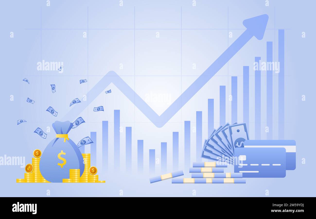 Financial management concept and investment, Flat design of payment ...