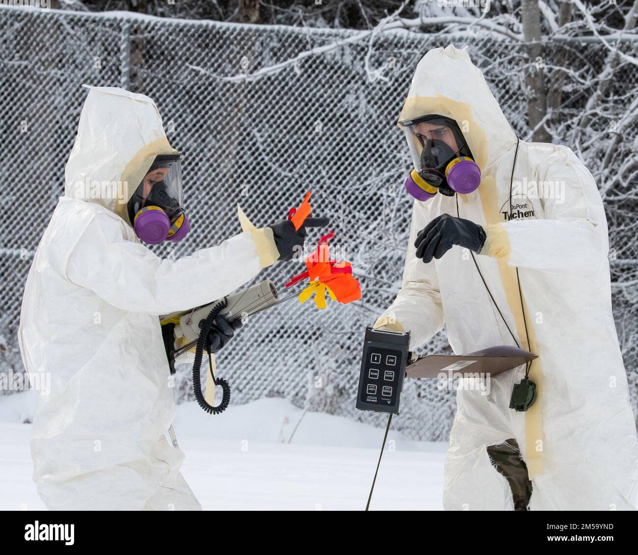 Emergency Management Airmen hold radiological resonse training Stock ...