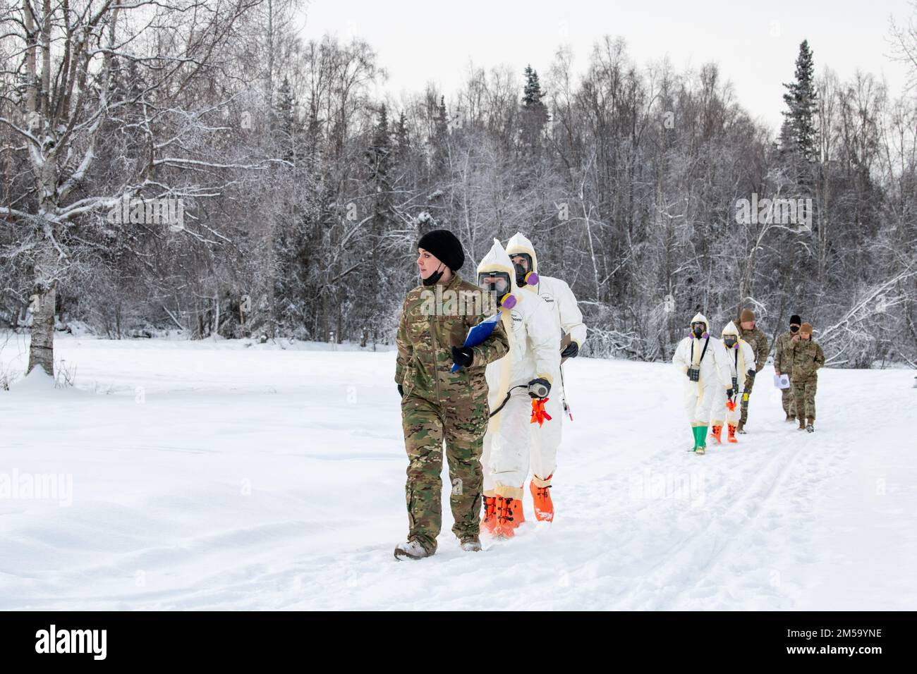 Emergency Management Airmen hold radiological resonse training Stock ...