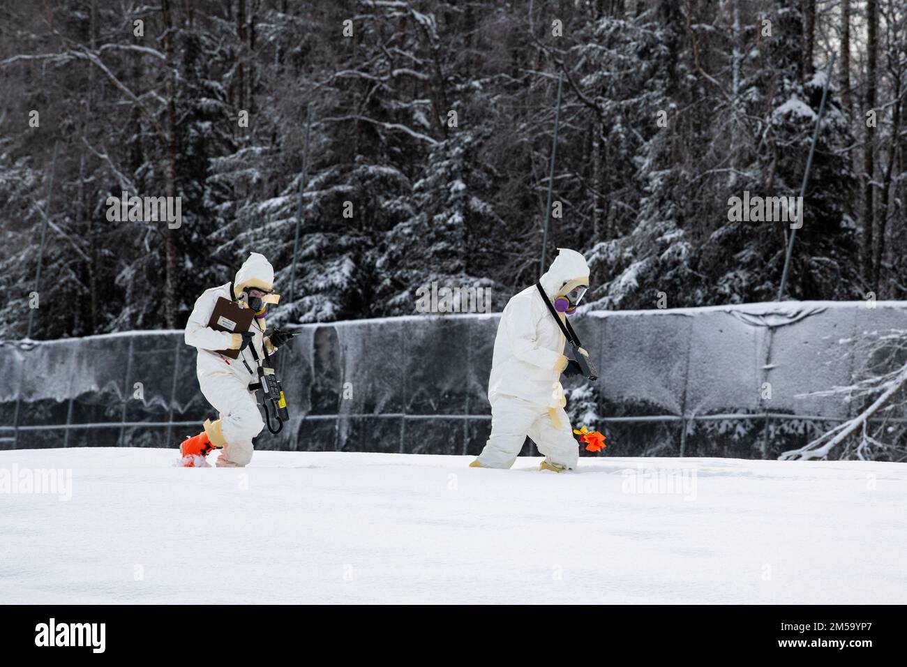 Emergency Management Airmen hold radiological resonse training Stock ...