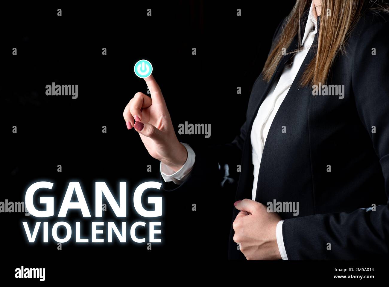 Handwriting text Gang Violence. Word Written on infringement of the ...
