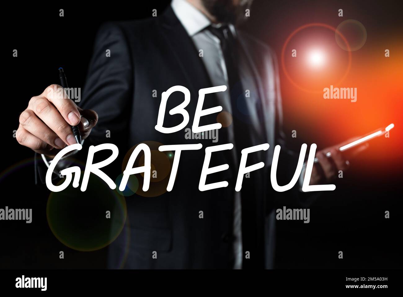 Handwriting text Be Grateful. Business overview feeling or showing an ...