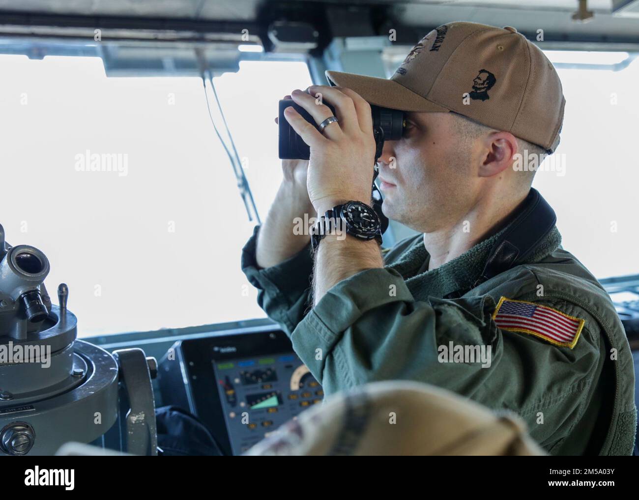 PHILIPPINE SEA (Feb. 13, 2022) U.S. Navy Lt. Matt Little, assistant ...