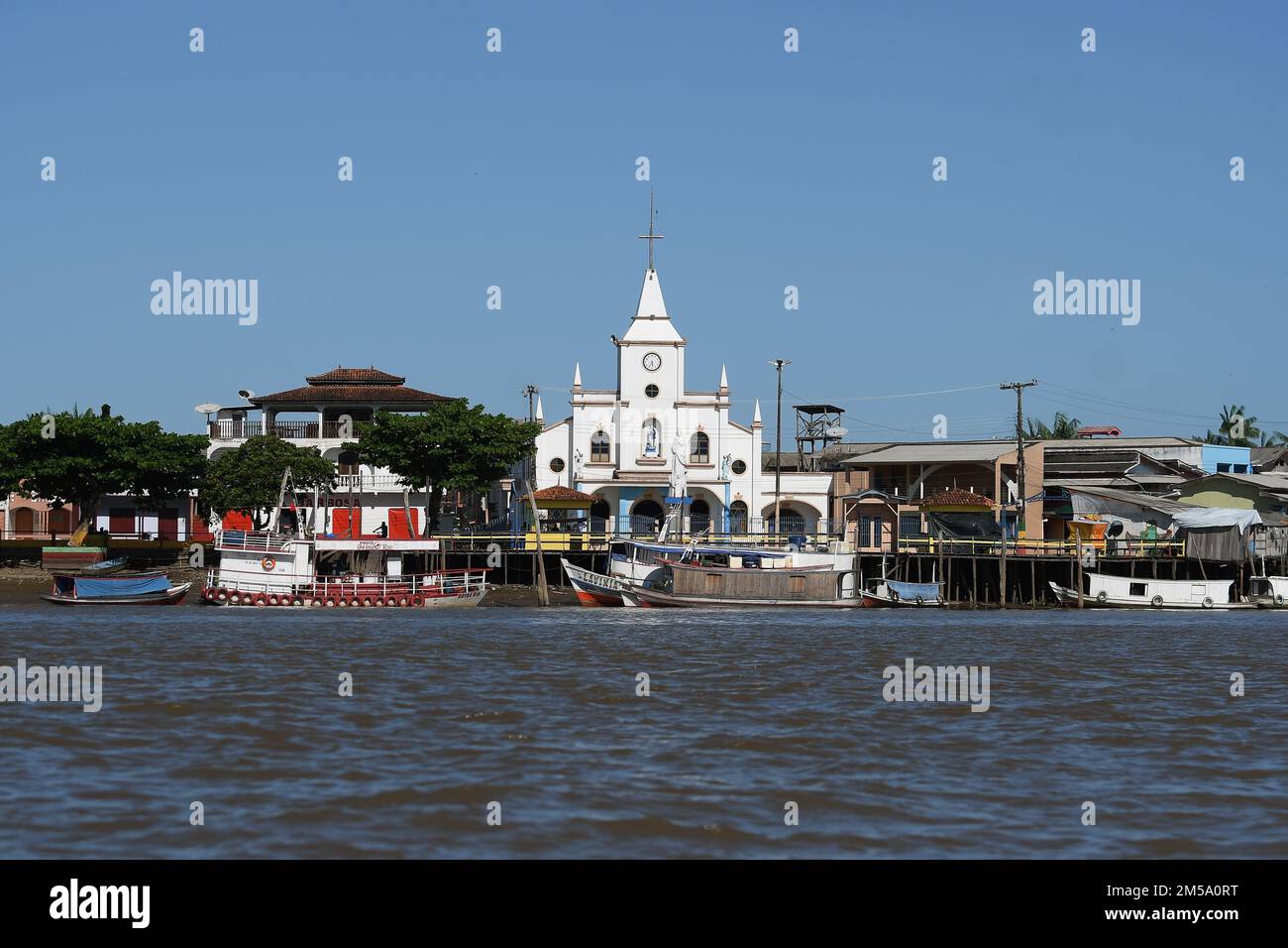 Afuá,Brazil,November 20, 2021.View of the riverside city of Afuá, in ...