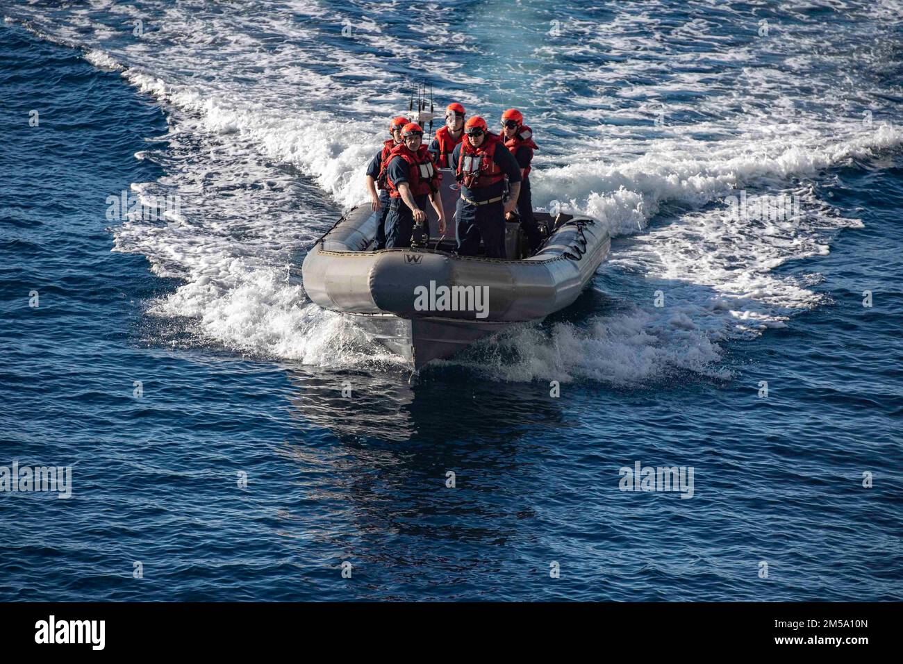 220213-N-XK462-1101 PACIFIC OCEAN (Feb. 13, 2022) Sailors conduct ...