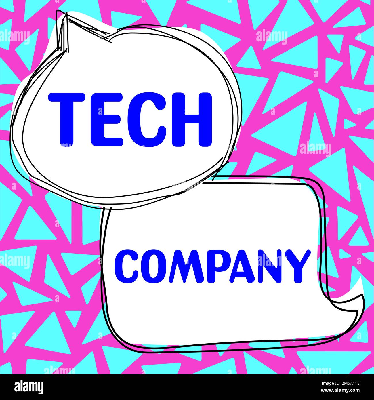 Text sign showing Tech Company. Business overview a company that ...