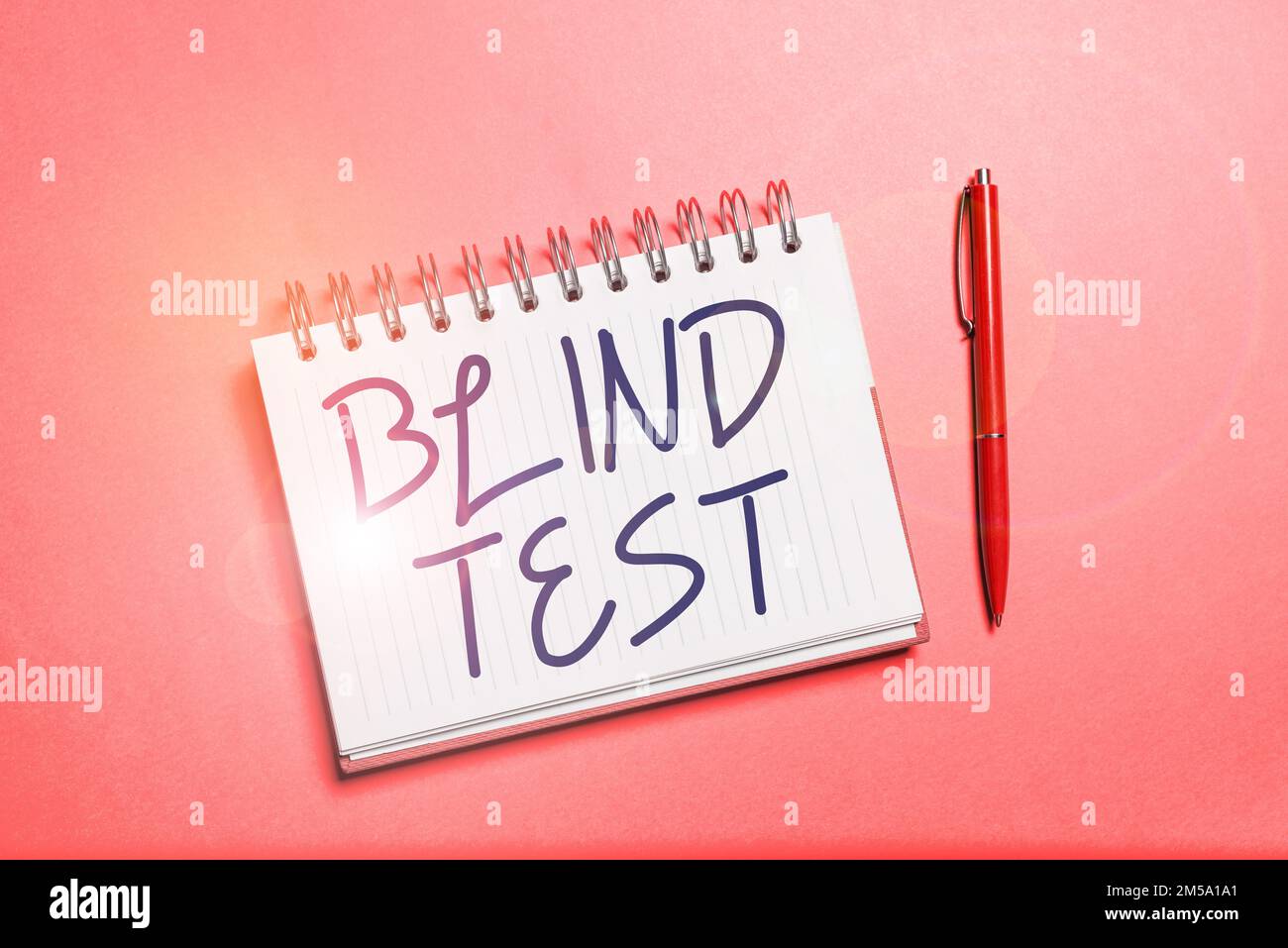 Hand writing sign Blind Test. Word Written on Social engagement with a ...