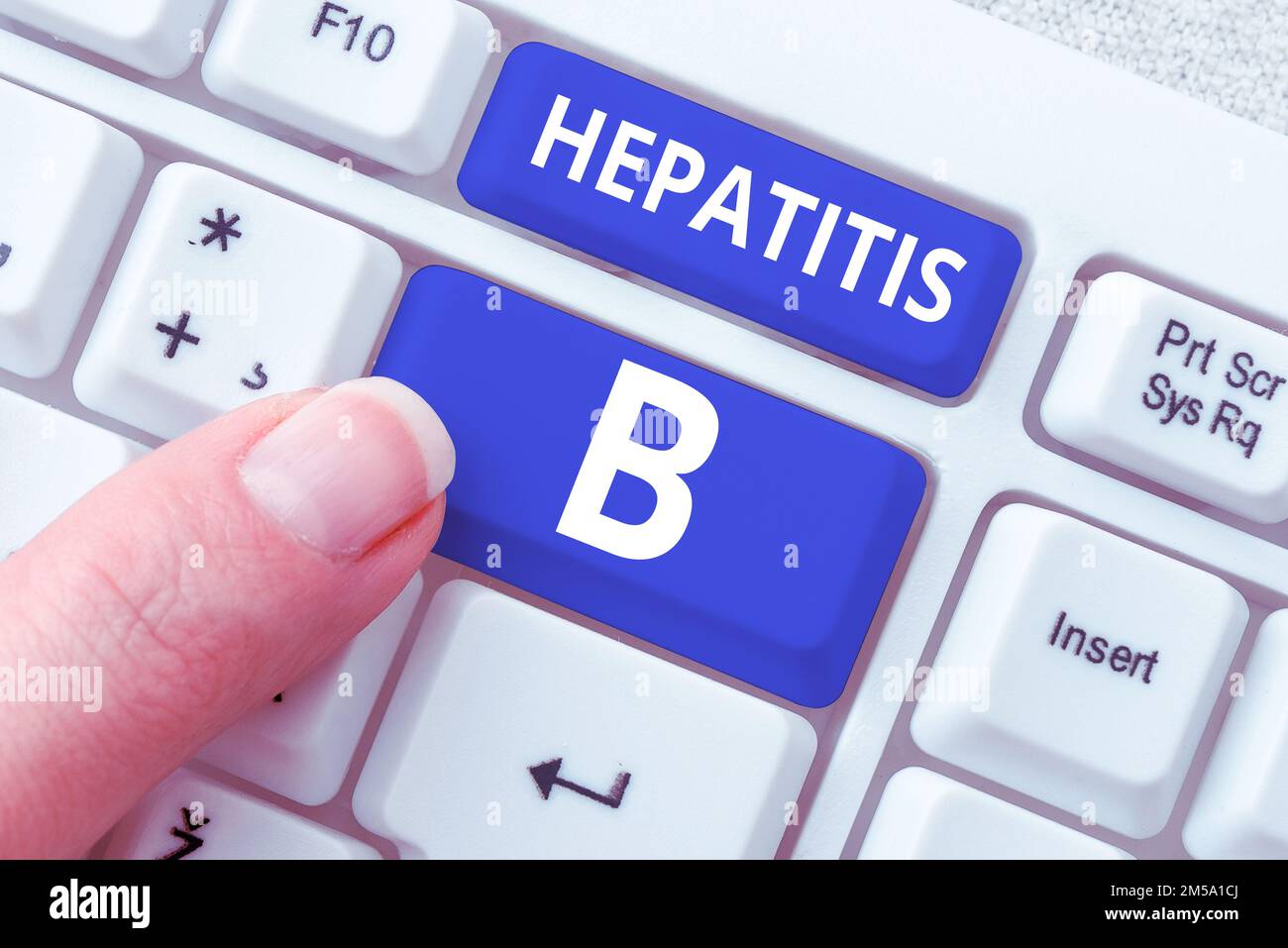 Hand writing sign Hepatitis B. Word for Severe form of viral hepatitis ...