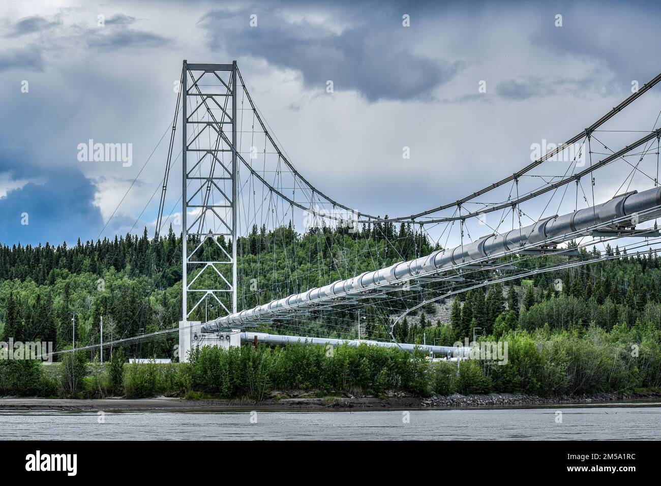 Pipeline suspension bridge hi-res stock photography and images - Alamy