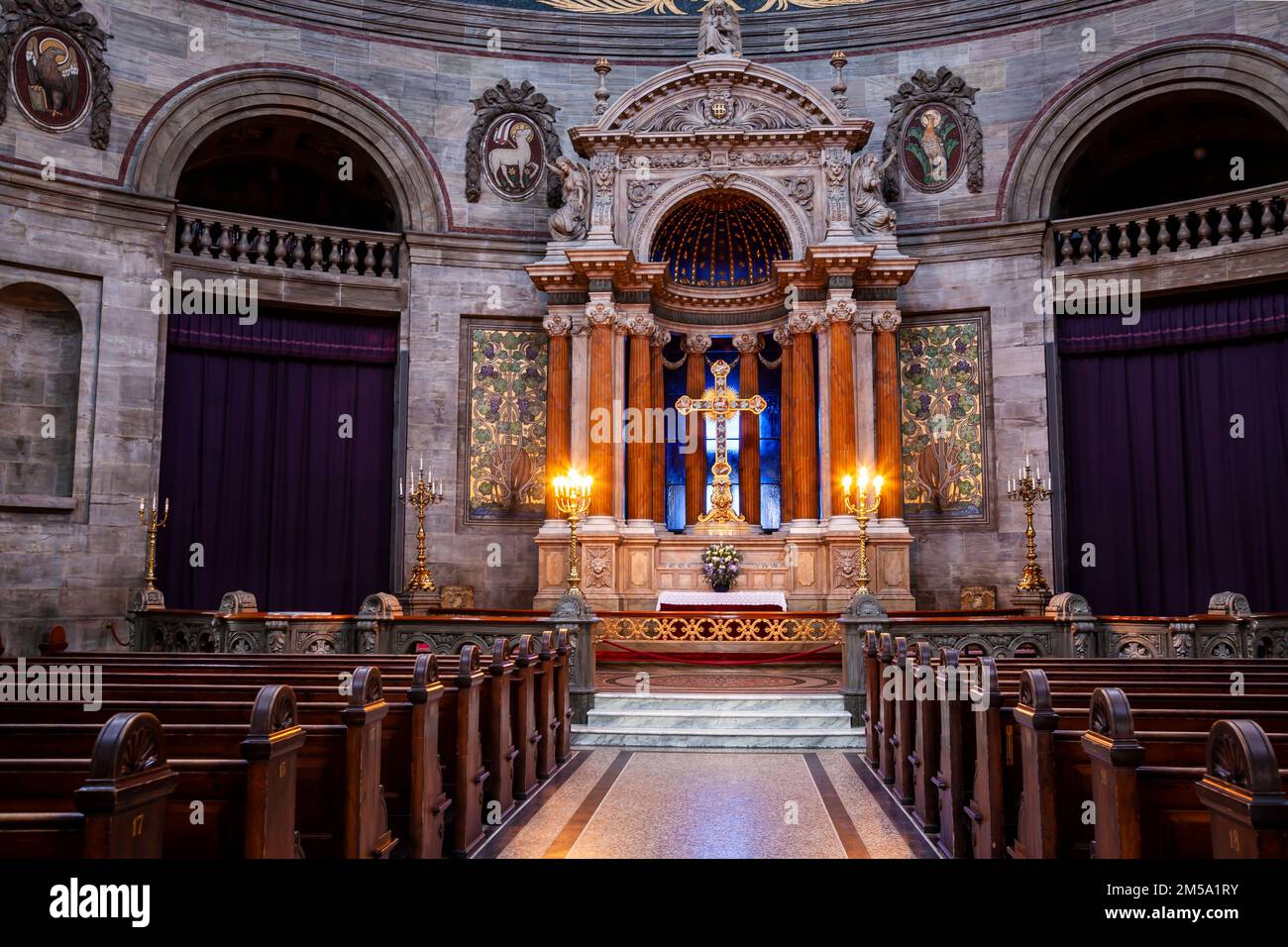 Frederik Church, Marble Church or Frederik's Churches, interior view ...
