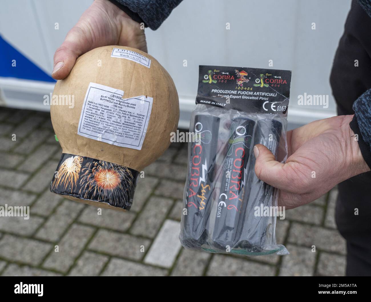 THE HAGUE - Handed in illegal fireworks at a collection point of the ...