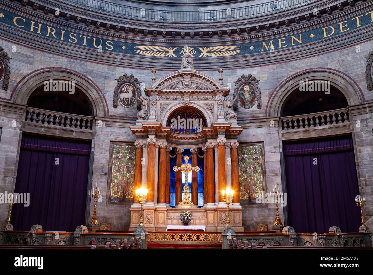 Frederik Church, Marble Church or Frederik's Churches, interior view ...