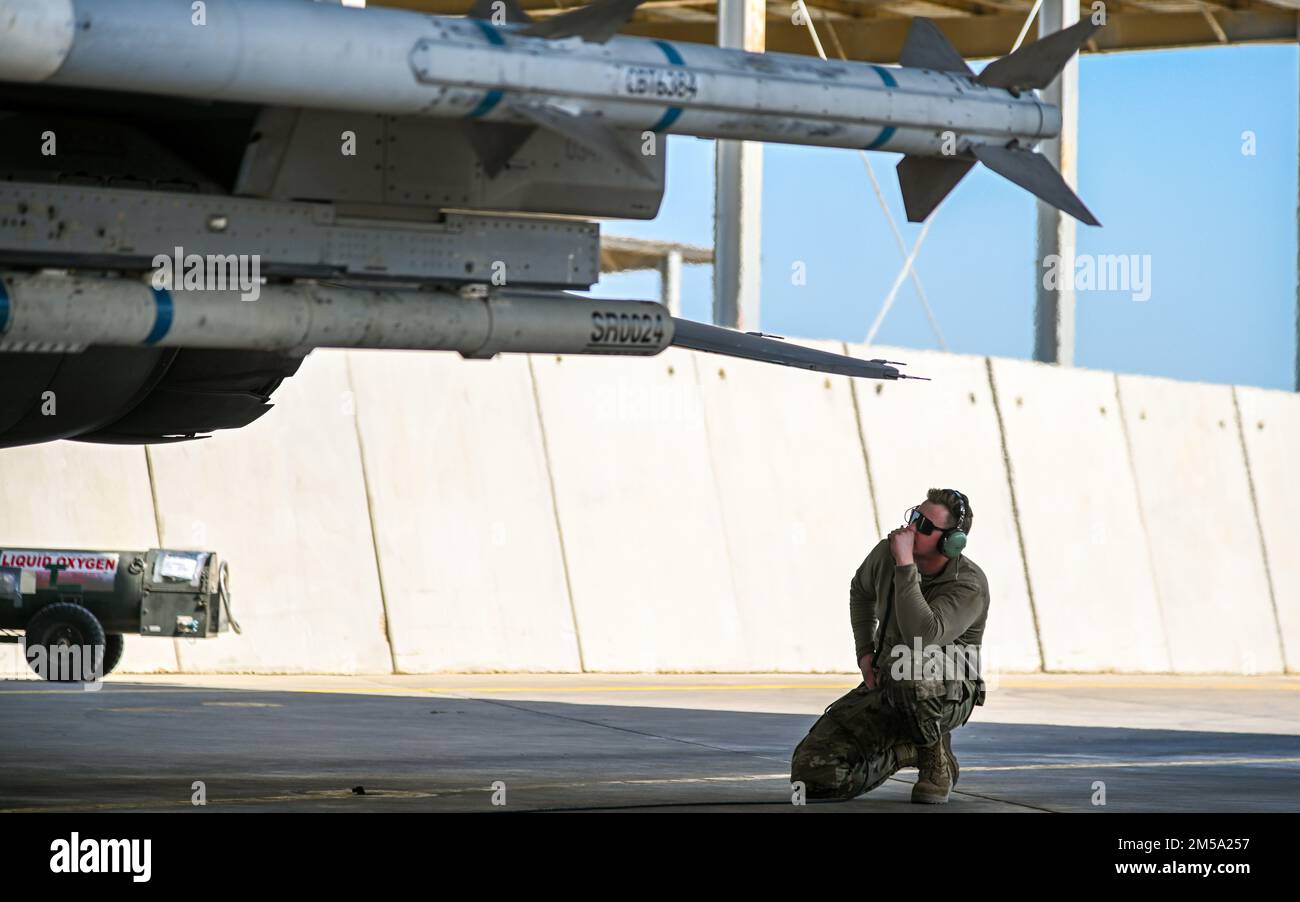 U.S. Air Force Airman 1st Class Trace Cannon, 378th Expeditionary ...