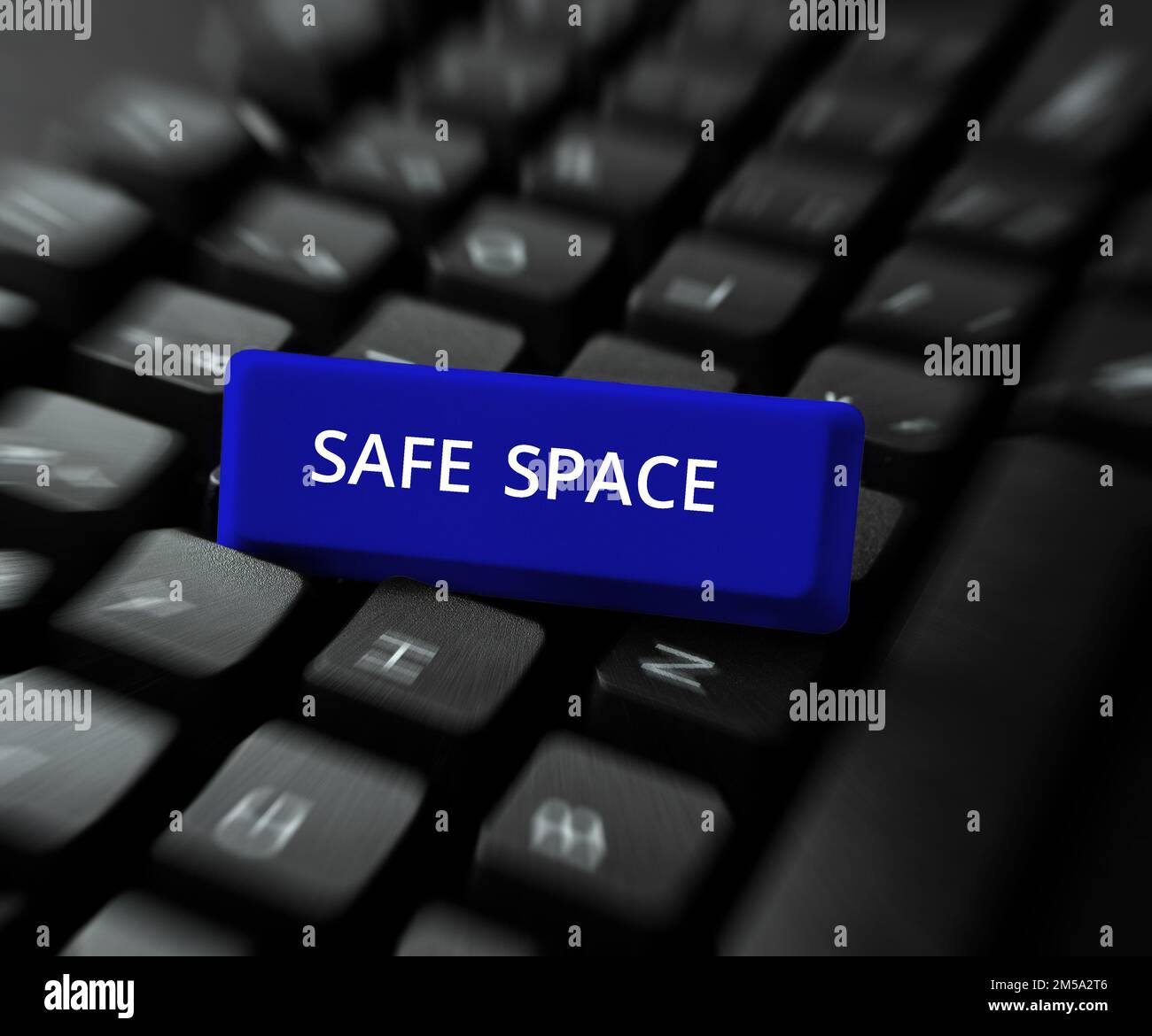 Conceptual display Safe Space. Business showcase a place or room in ...