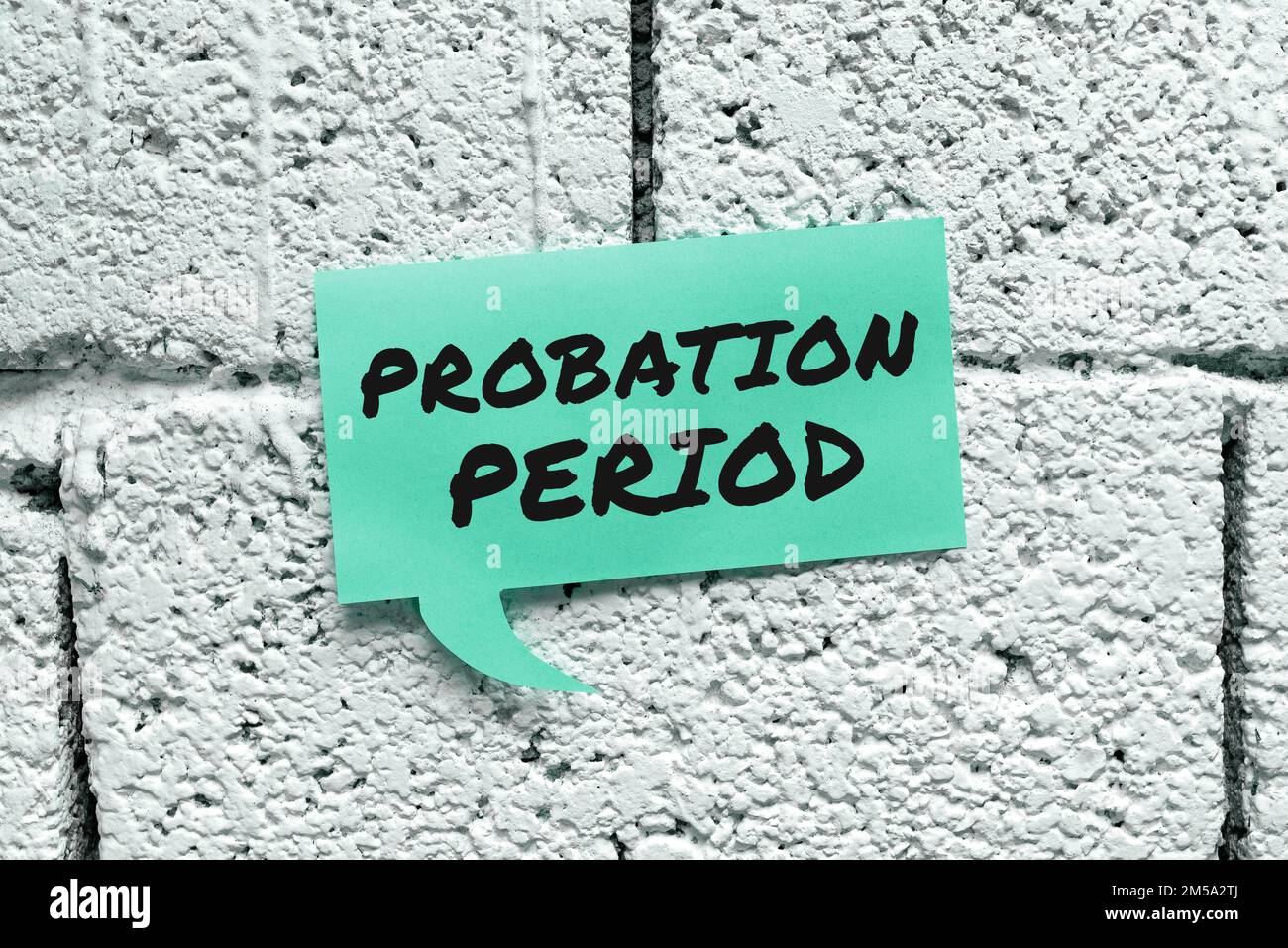 Text showing inspiration Probation Period. Business showcase focused ...