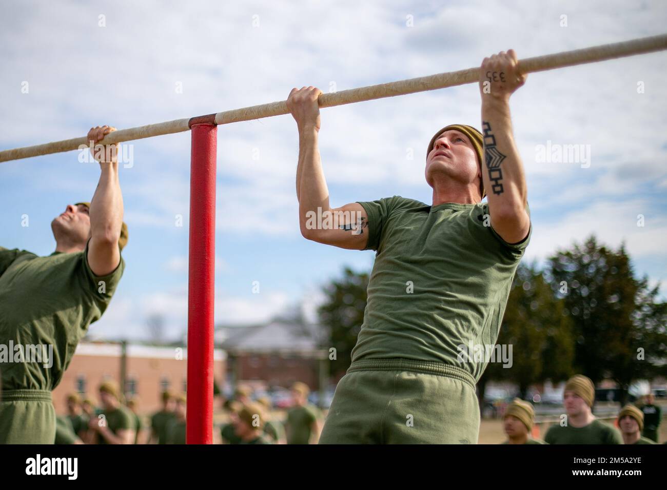 Candidates from Alpha and Delta Co., OCC-239, conduct their final ...