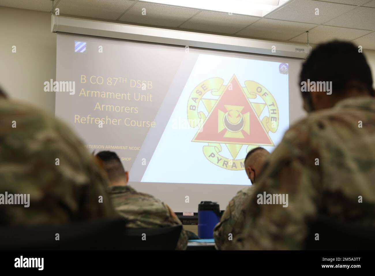 Soldiers assigned to the 3rd Infantry Division, conduct armorer’s ...