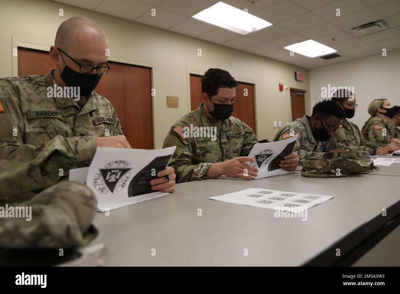 Soldiers assigned to the 3rd Infantry Division, conduct armorer’s ...