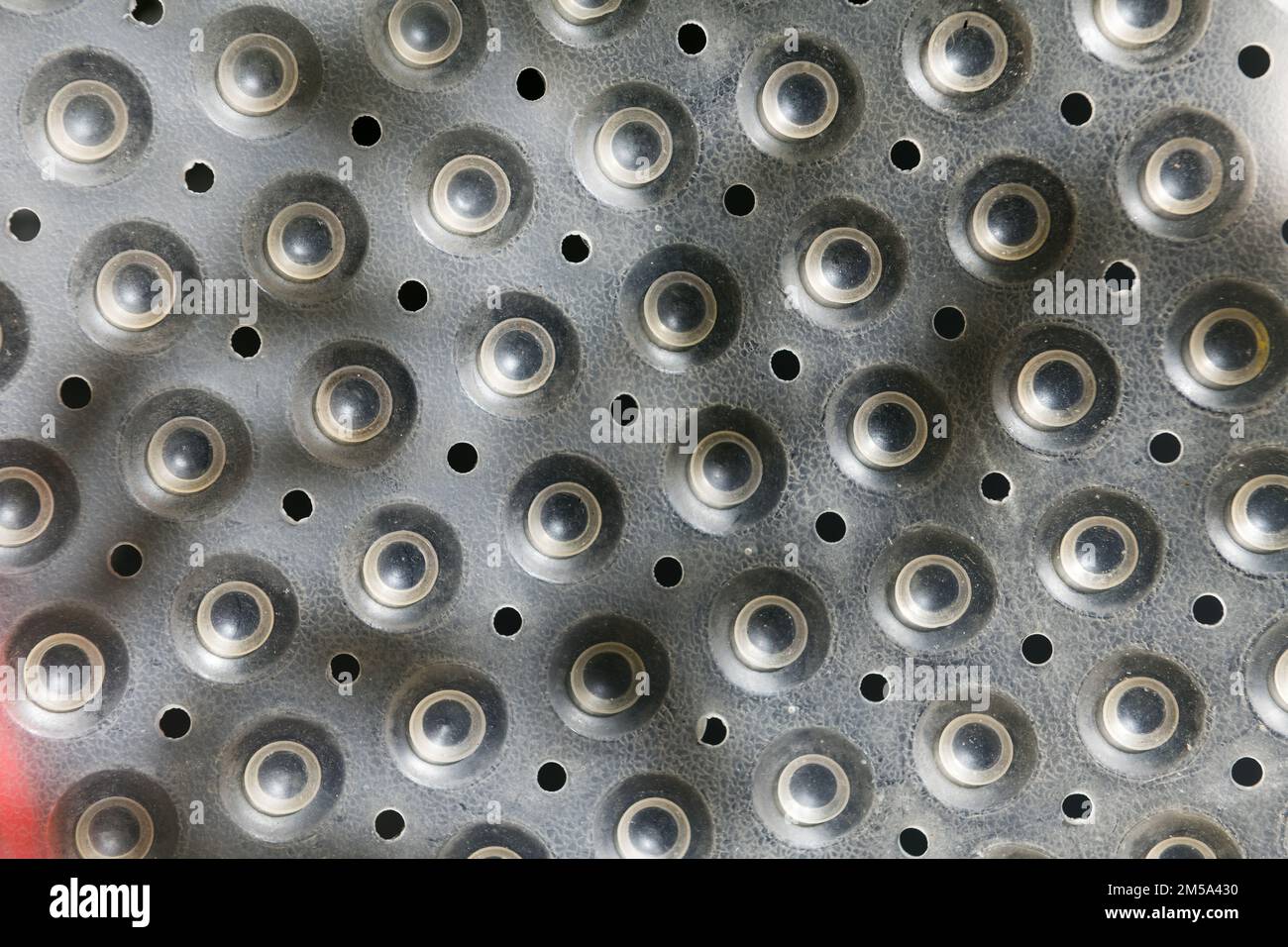 Details of the patterns that form on the floor grid of a Volkswagen ...