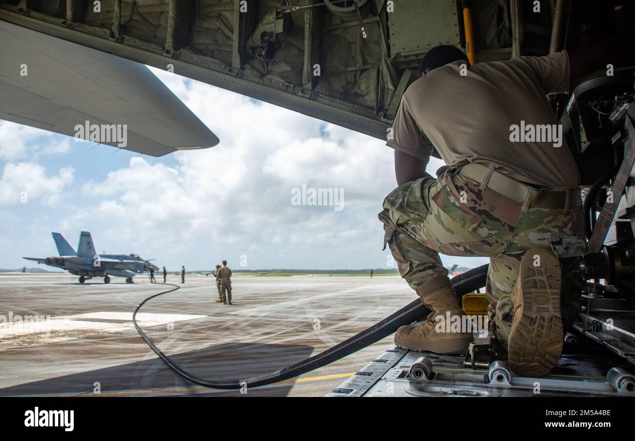 U.S. Air Force Senior Airman Javin Smith, a fuels distribution operator ...