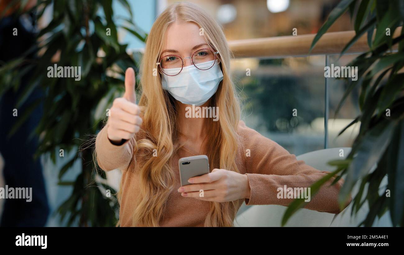 Recommend joyful blonde woman hi-res stock photography and images - Alamy
