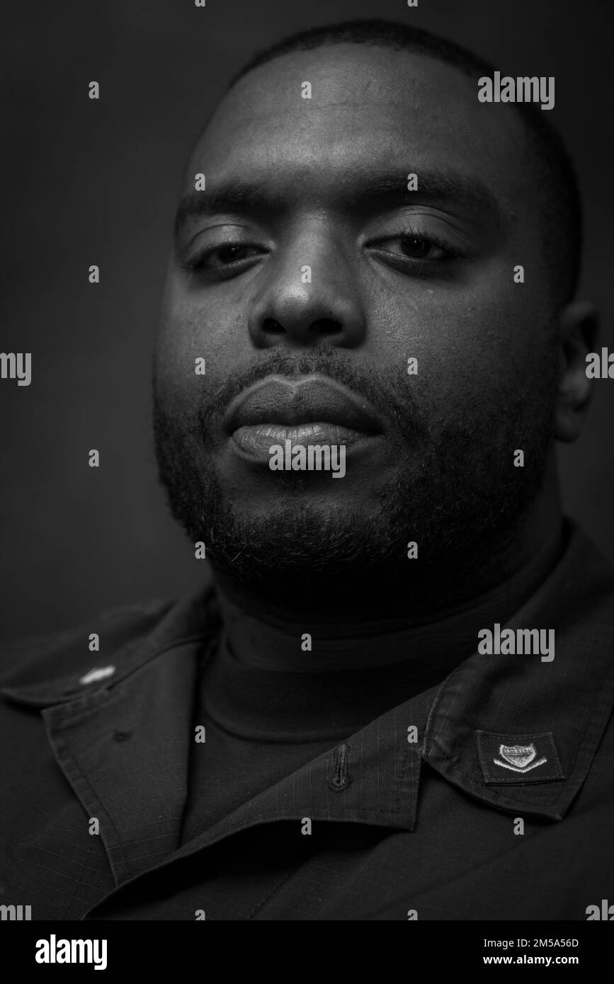 Petty Officer 3rd Class Deangelo Friends, a yeoman assigned to Coast ...