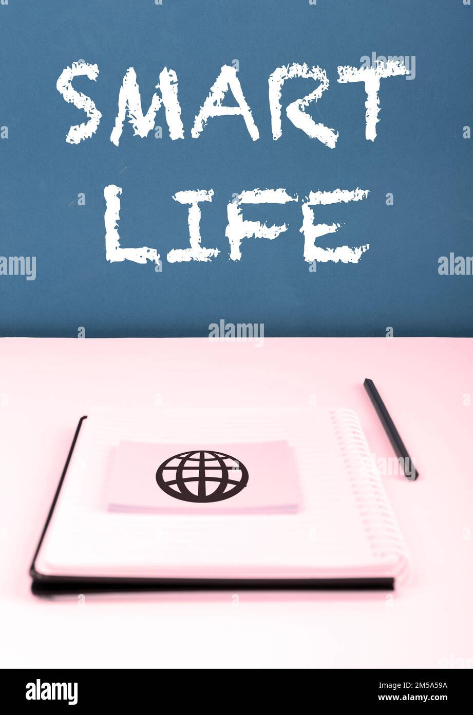 Sign displaying Smart Life. Internet Concept approach conceptualized ...