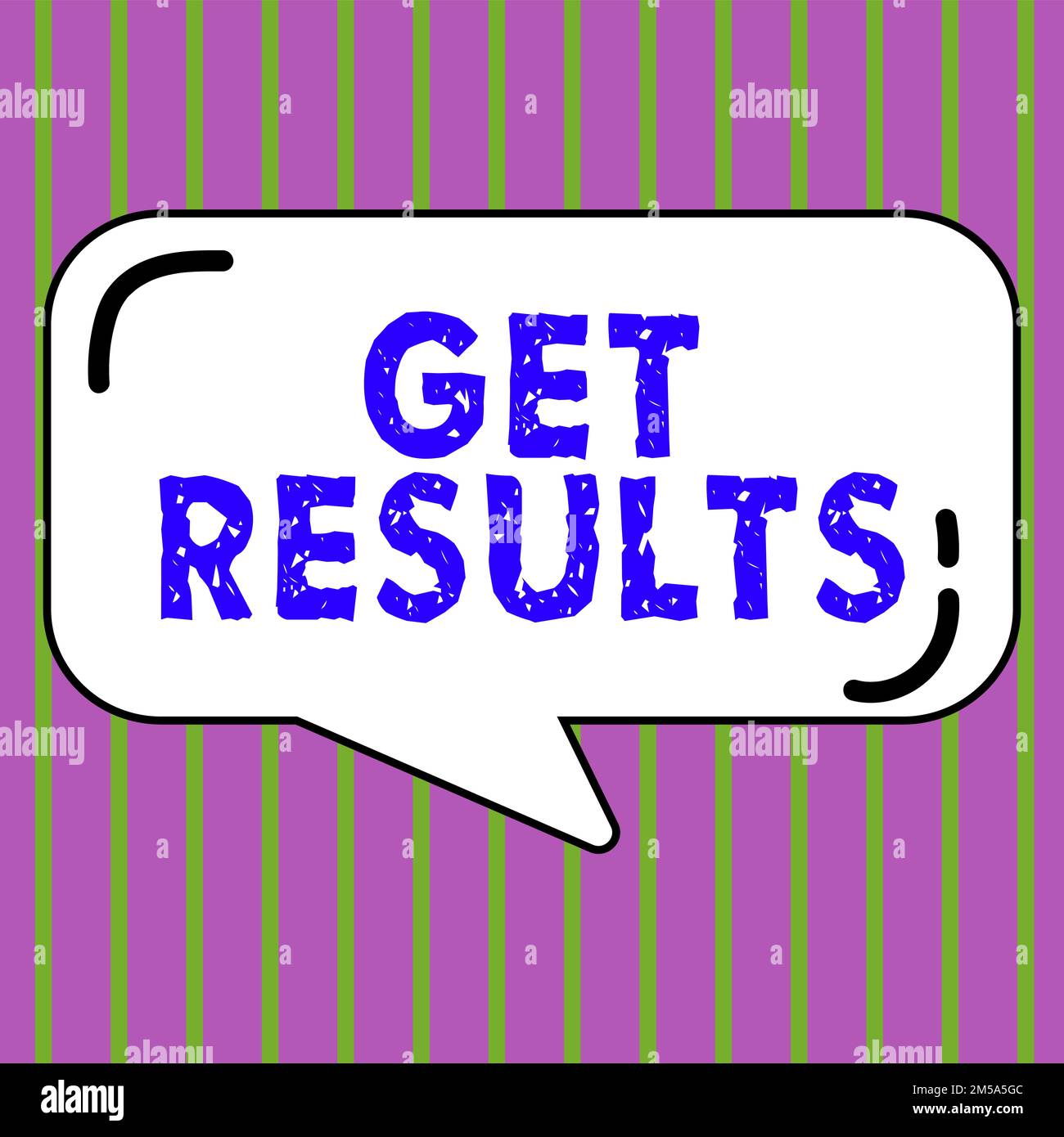 Text sign showing Get Results. Word Written on to proceed or arise as a ...