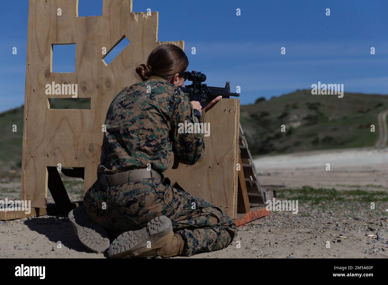 U.S. Marine 2nd Lt. Danielle Morris, a signals intelligence ground ...