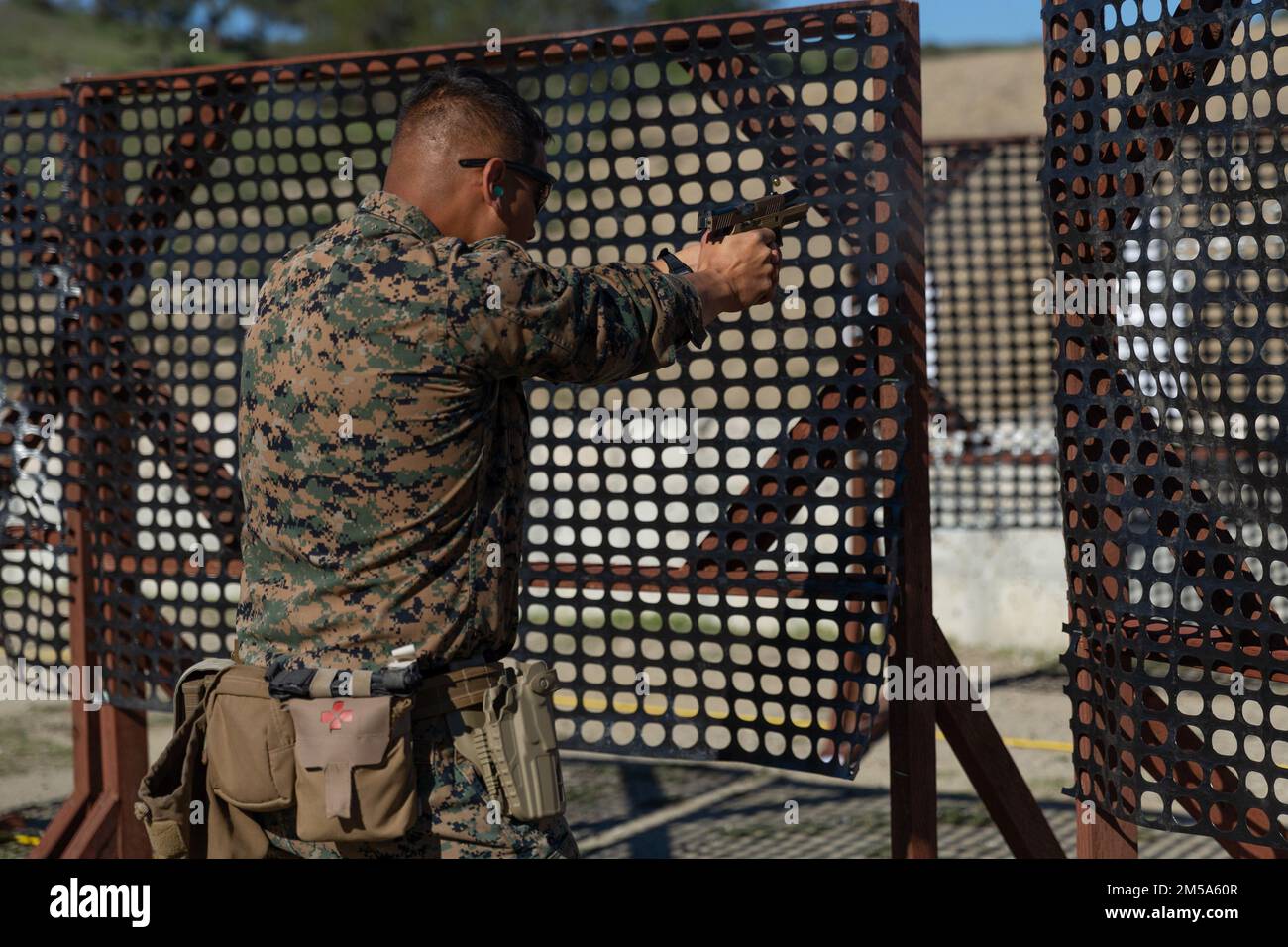 U.S. Marine Capt. Mark Herzog, an assistant logistics officer with ...