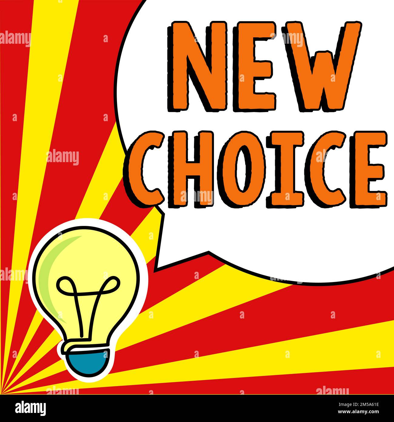 Hand writing sign New Choice. Business showcase having lot of options ...