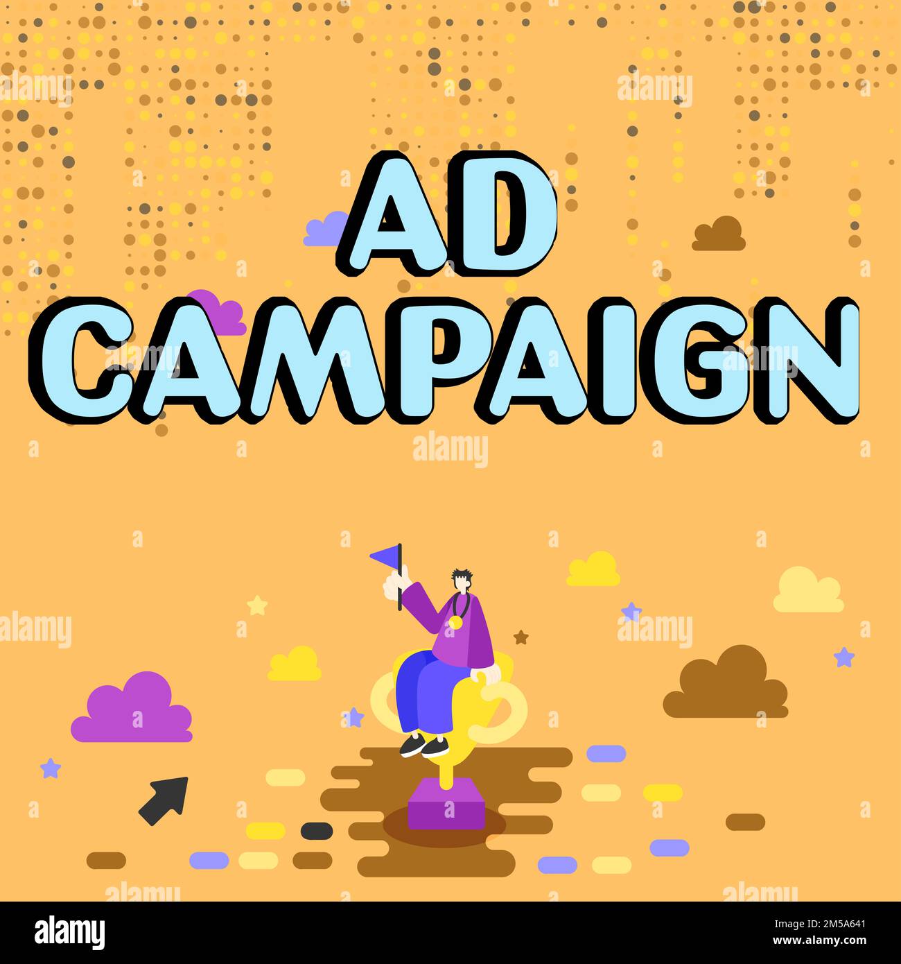 Conceptual display Ad Campaign. Business idea promotion of specific ...