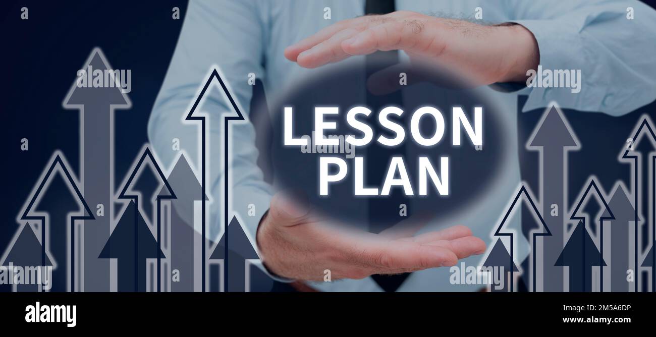 Inspiration showing sign Lesson Plan. Business showcase a teacher's ...