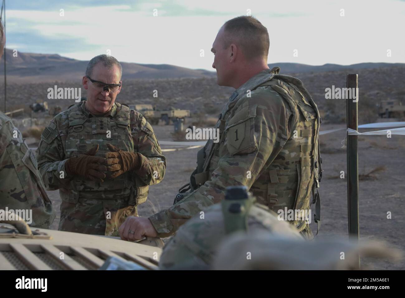 Lt. Gen. Robert "Pat" White, commanding general of III Corps, discusses ...