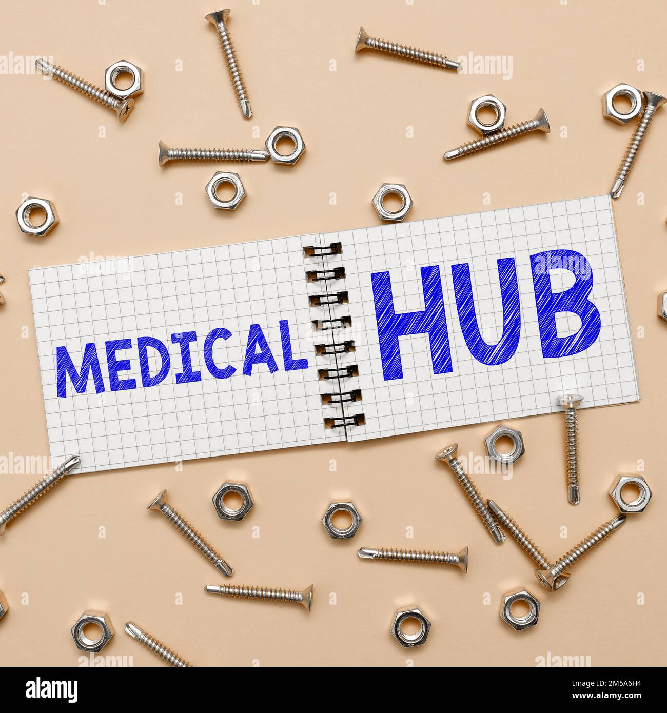 Sign displaying Medical Hub. Business idea Common connection point for ...