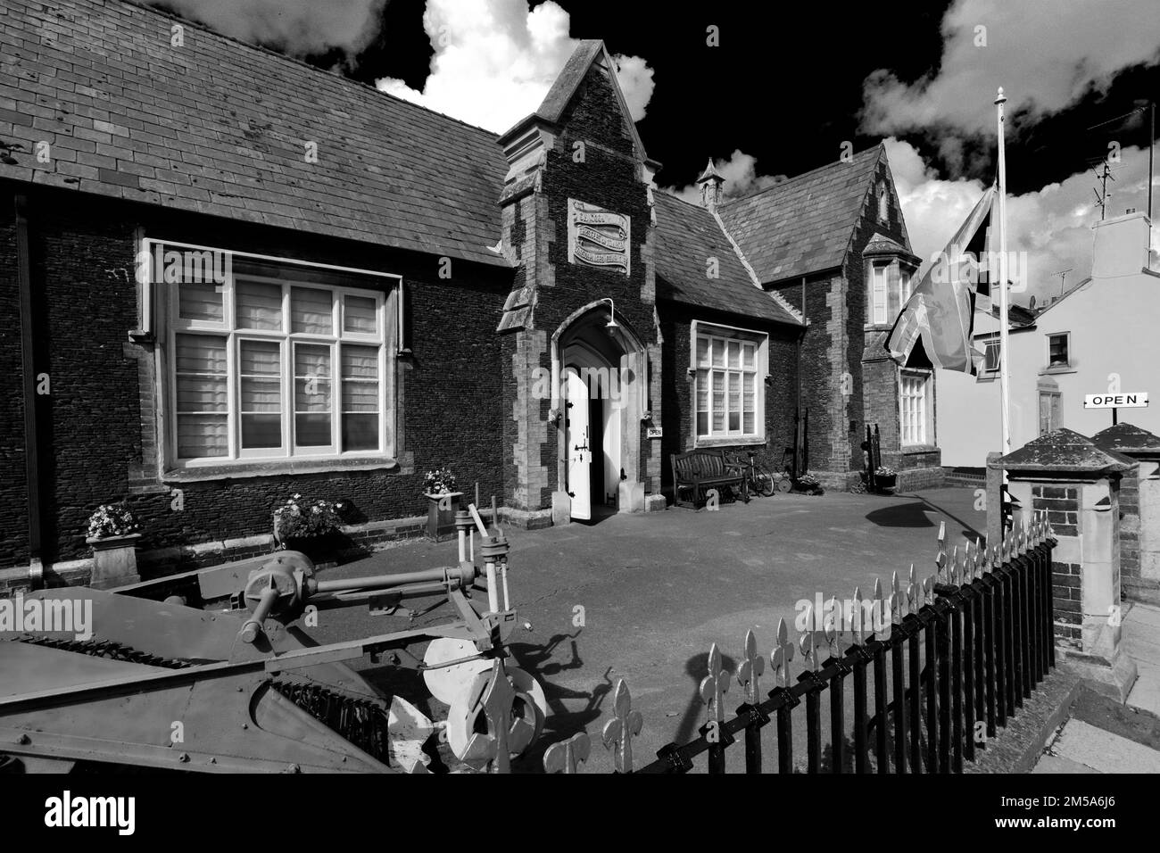 The frontage of March town Museum, Fenland, Cambridgeshire, England ...