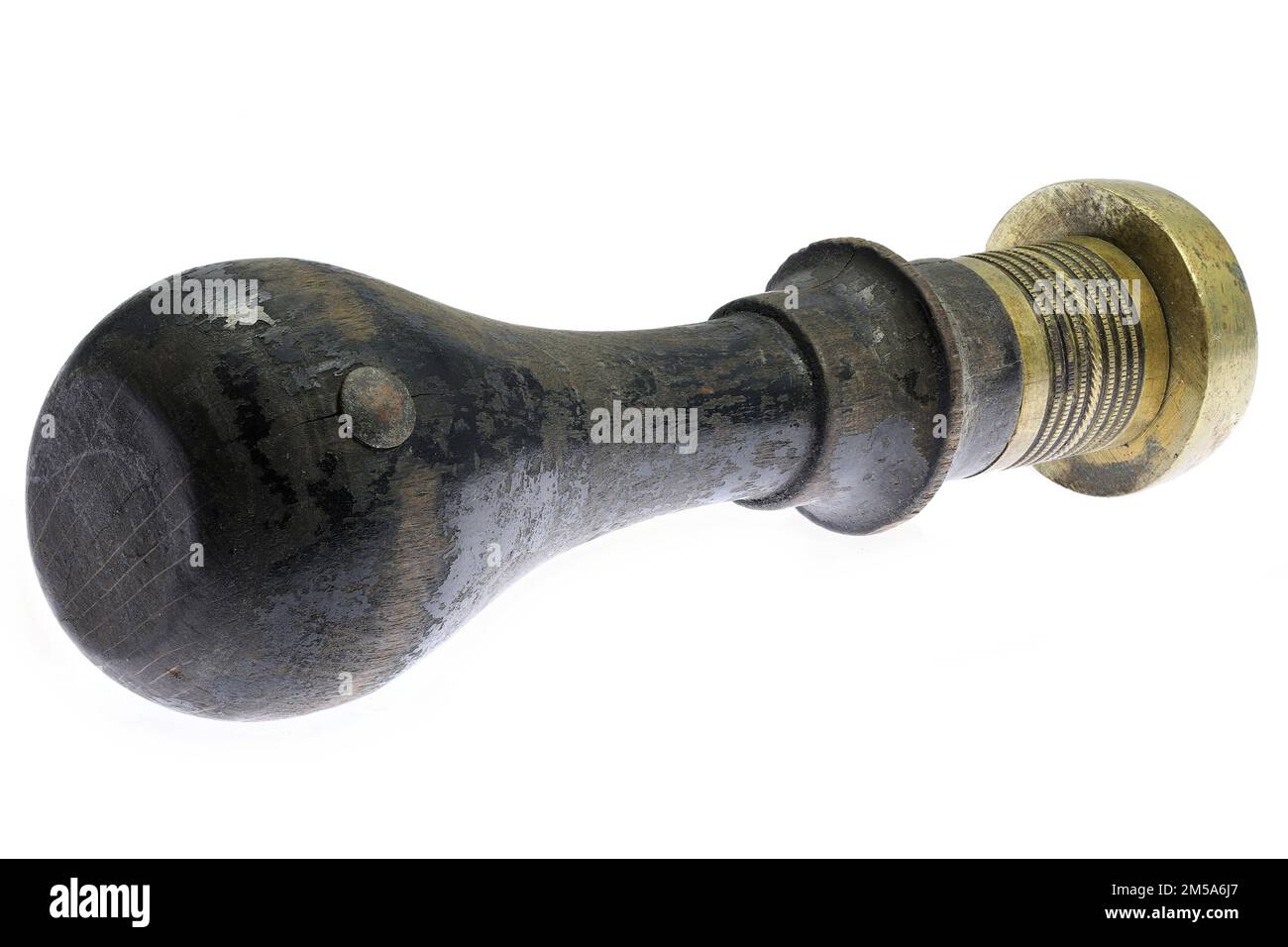 seal stamp with wooden handle isolated on white background Stock Photo ...