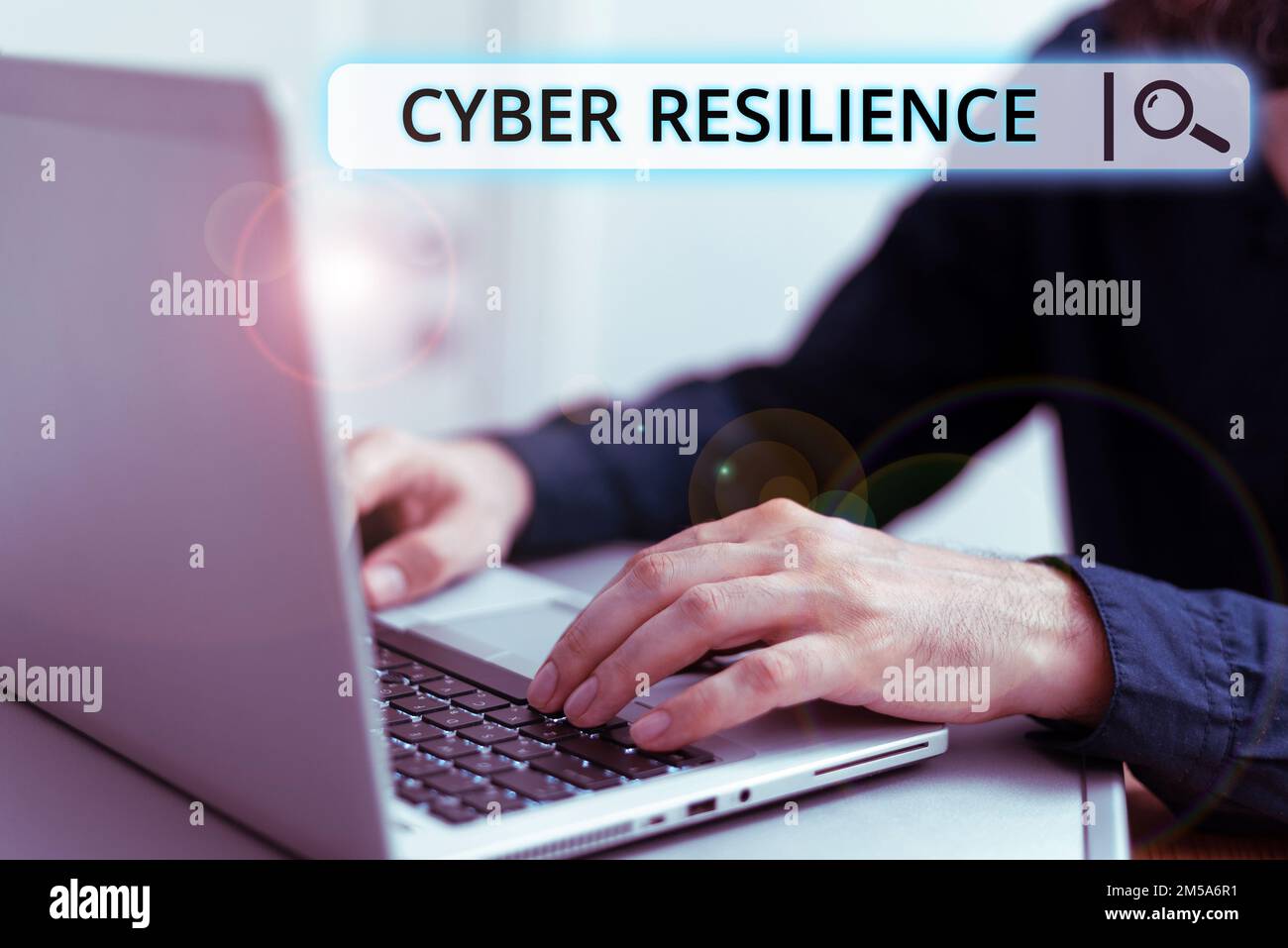 Handwriting text Cyber Resilience. Business showcase measure of how ...