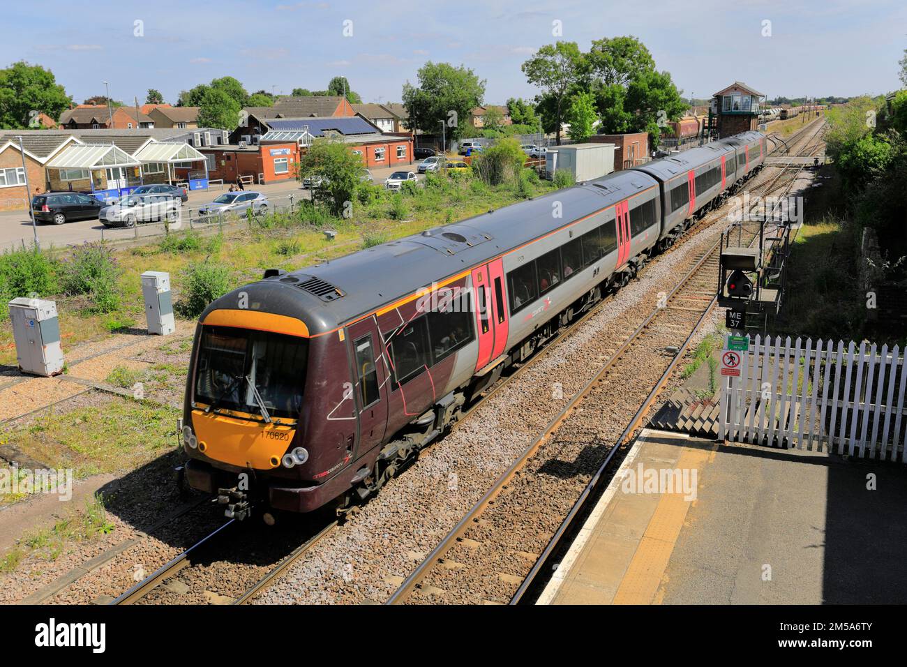 C2C train 170620 at March Station, Fenland, Cambridgeshire, England ...