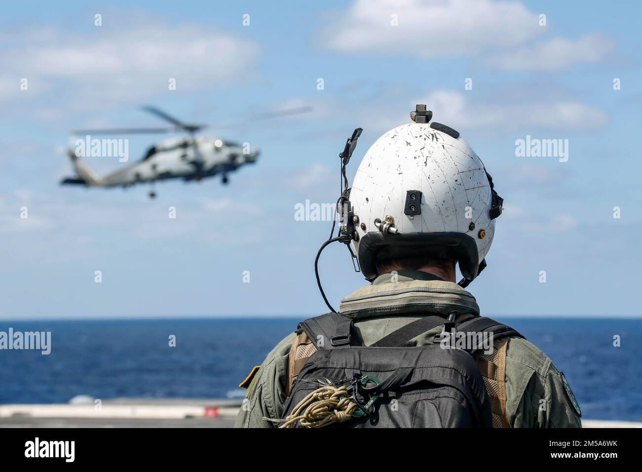 PHILIPPINE SEA (Feb. 15, 2022) U.S. Navy Mass Communication Specialist ...